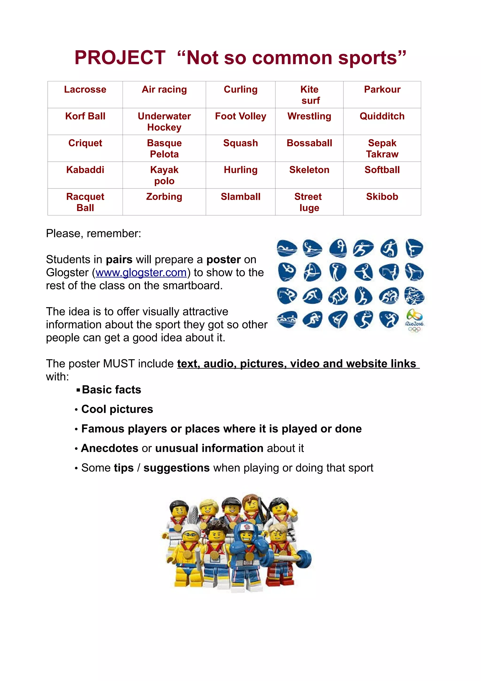 Project uncommon sports | PDF