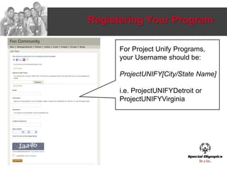 Project UNIFY Fan Community Training | PPT