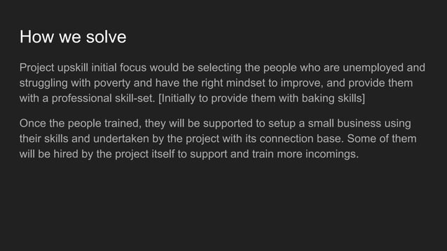 Project upskill | PPT