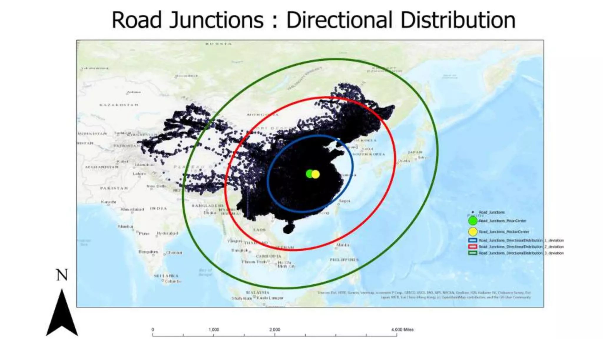 Mapping Density, clustering and spatial distributions in China | PPTX
