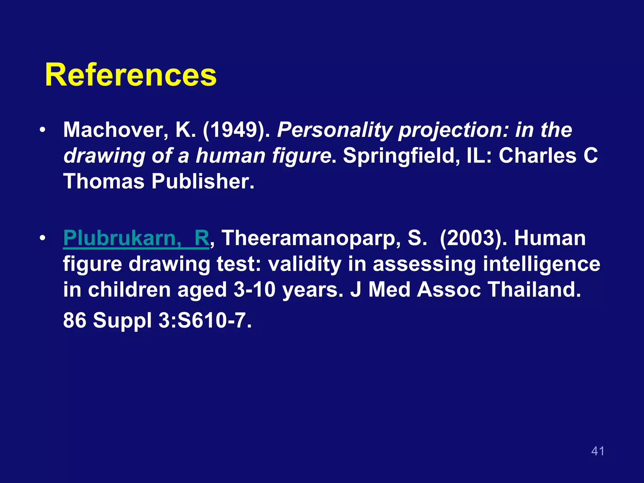 Protective Test - HFD- Personality Analysis | PPT