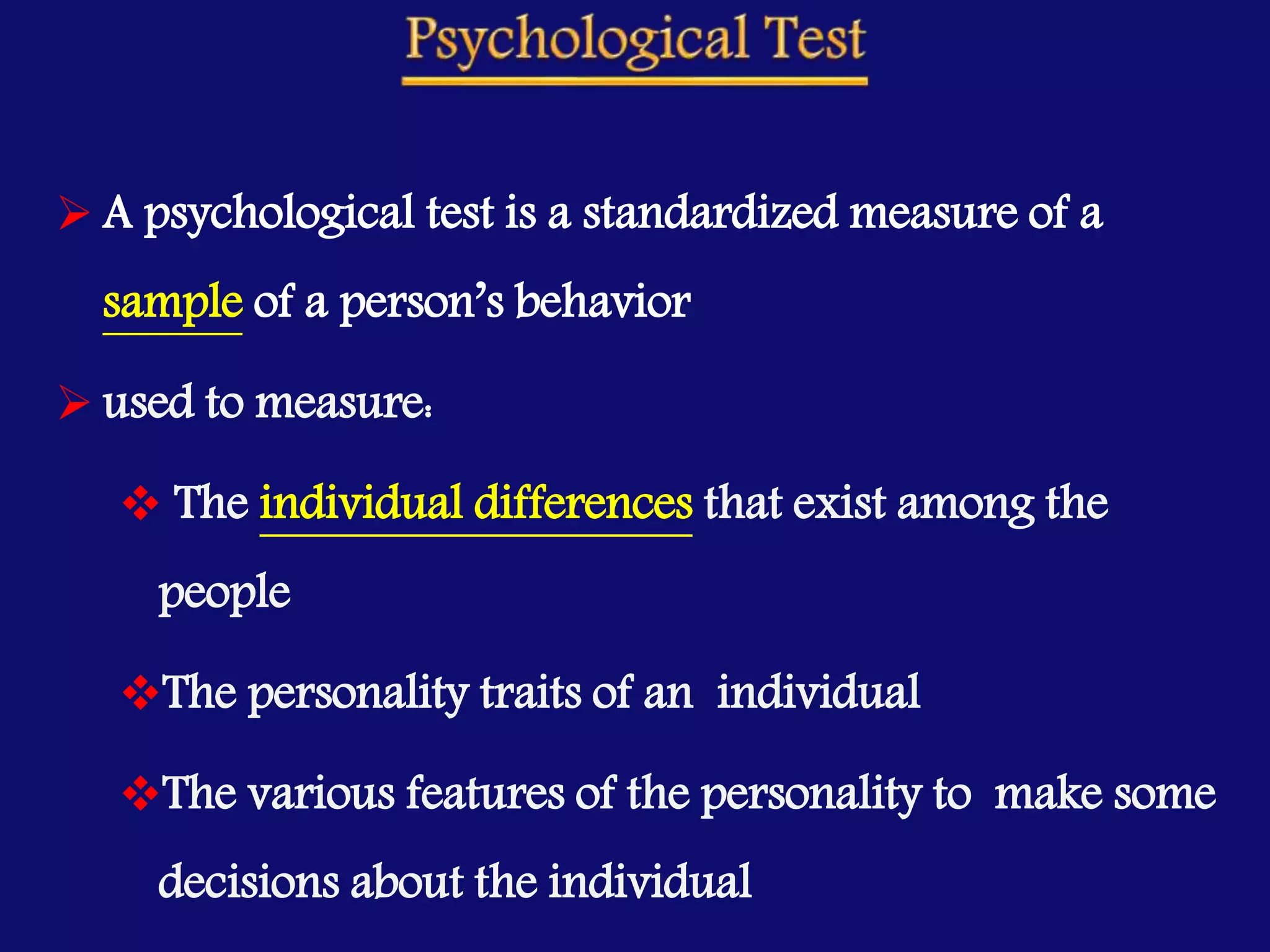 Protective Test - HFD- Personality Analysis | PPT