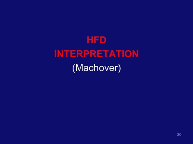 Protective Test - HFD- Personality Analysis | PPT