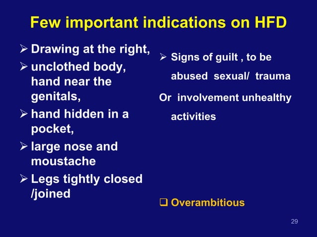 Protective Test - HFD- Personality Analysis | PPT