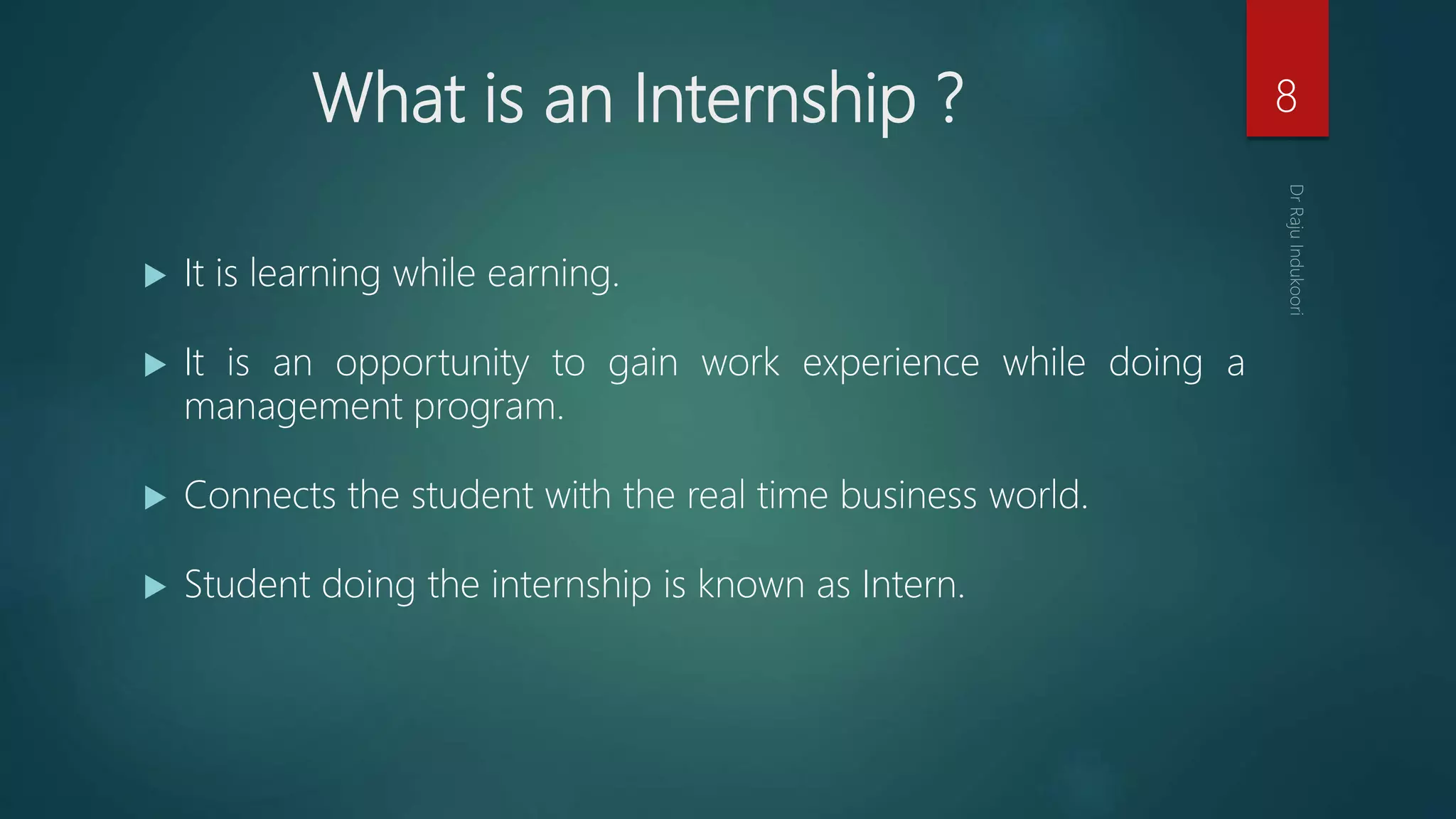 Project vs internship | PPTX