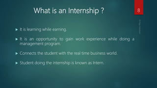Project vs internship | PPTX