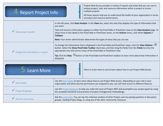Project Web Access Quick Reference Guide For Team Members | DOCX