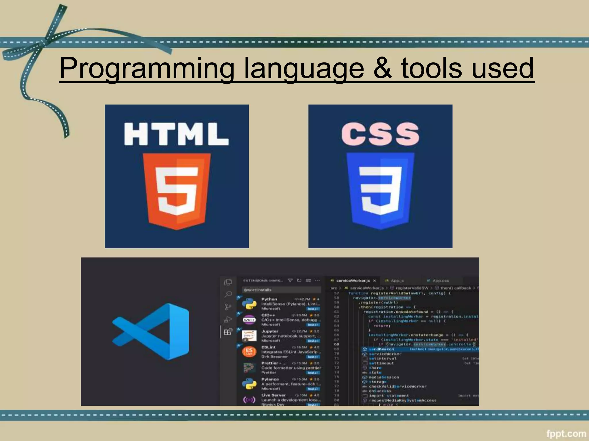 project web development | PPT