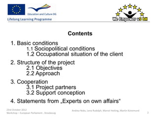 Project "we empower us bh" | PPT