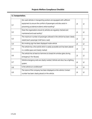 Project Welfare Compliance Checklist 01.docx
