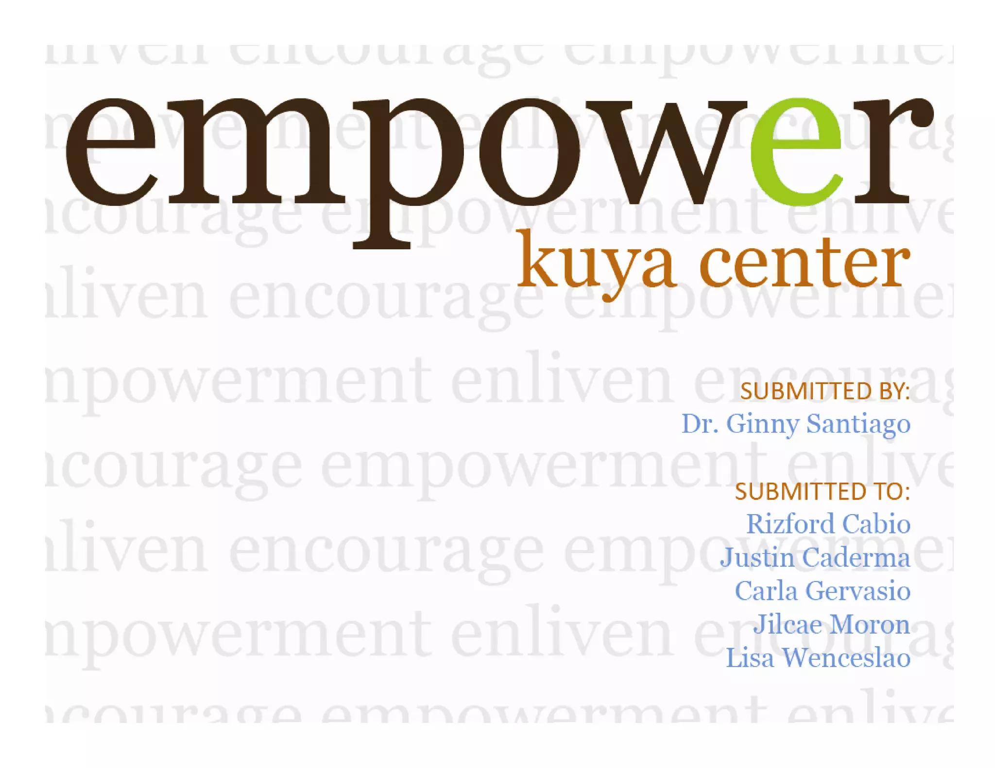 Kuya Center Empowerment Book | PDF