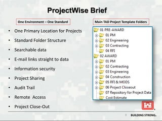 MED ProjectWise Brief by Erick Stillman 08 08 12 | PDF
