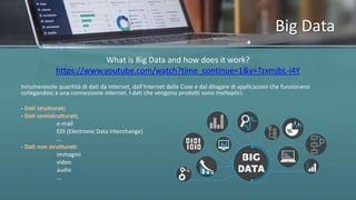 Big Data e Open data in aziende e imprese | PPT