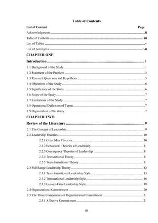 The Relationship between Leadership Style and Organizational Commitment ...