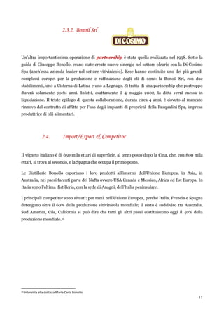 Project work Distillerie Bonollo Spa- Sara Vicini | PDF