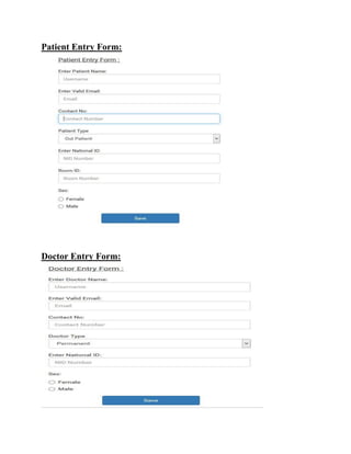 Hospital Management System (2nd Task) | PDF