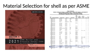 Mechanical Design of shell and tube heat exchangers as per ASME Sec ...