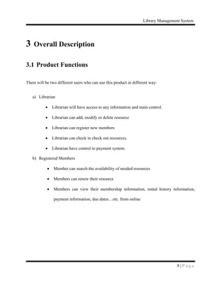 Library Management System SRS | PDF