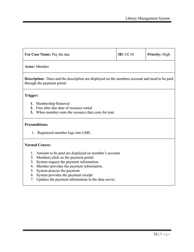 Library Management System SRS | PDF | Operating Systems | Computer ...