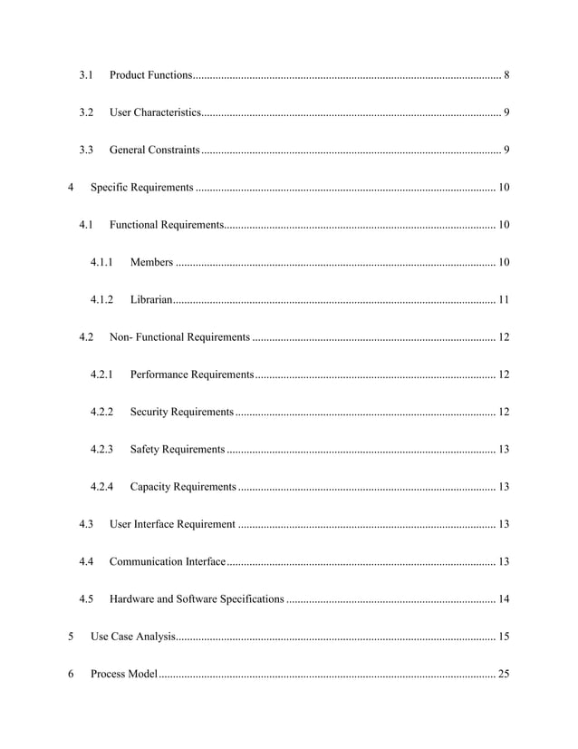 Library Management System SRS | PDF | Operating Systems | Computer ...