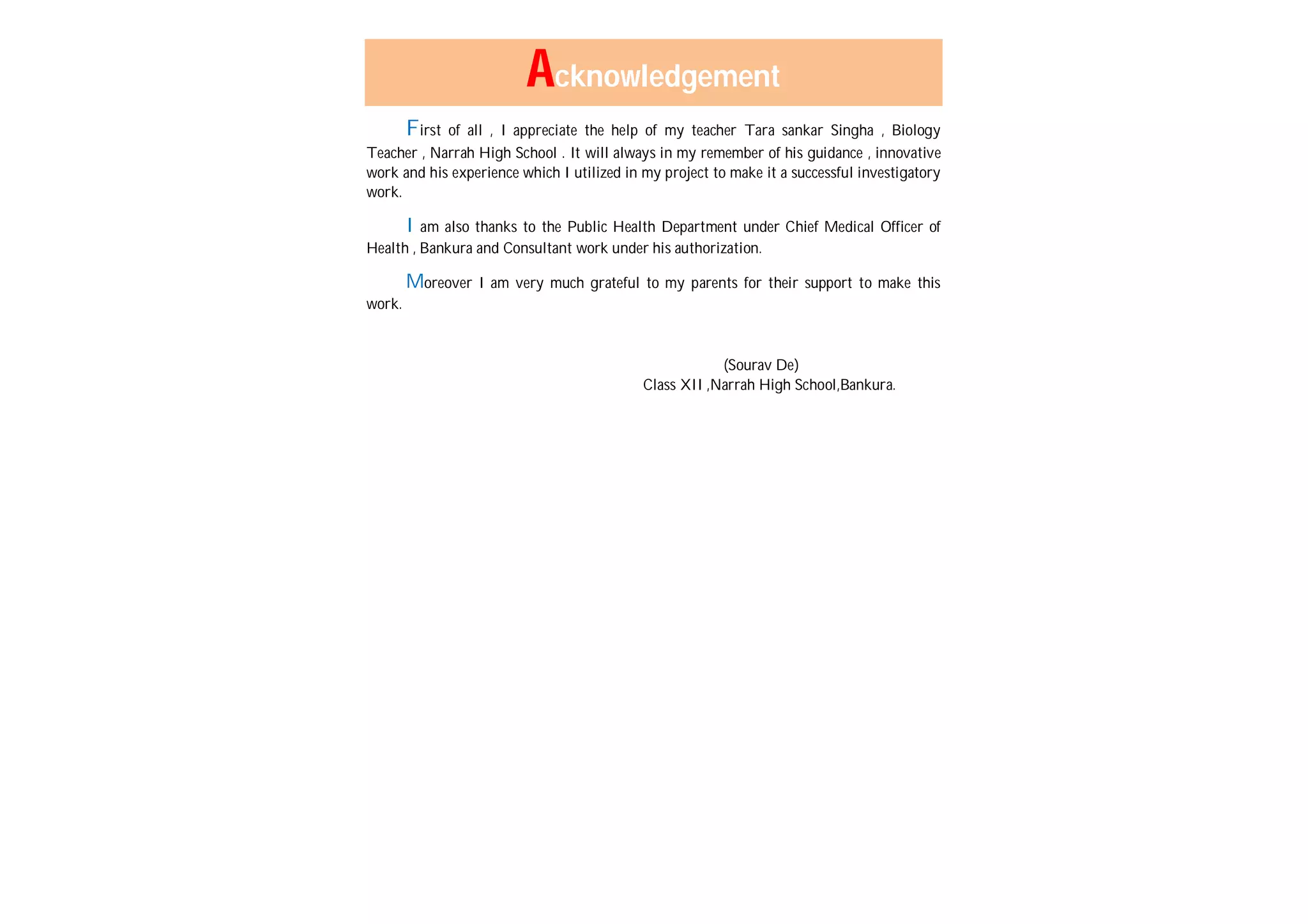 Project work malaria class 12_ HS biology project | PDF