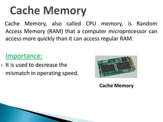 Components and Parts of Motherboard and their importance | PPTX