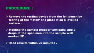 PROJECT WORK on Hepatitis-b rapid card test, HCV Rapid card test ...