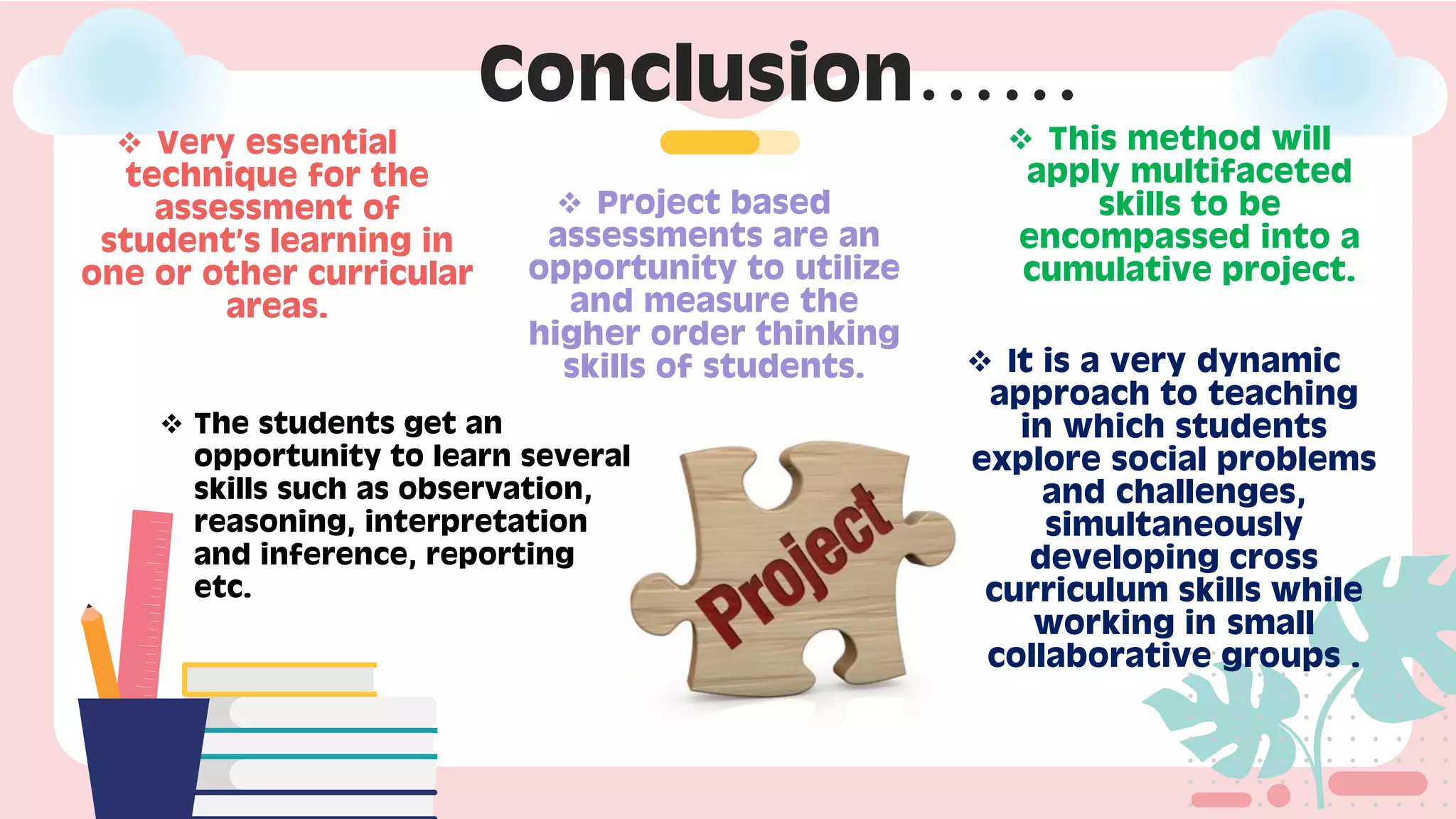 PROJECT WORK: TOOLS AND TECHNIQUES FOR ASSESSMENT | PDF