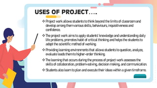 PROJECT WORK: TOOLS AND TECHNIQUES FOR ASSESSMENT | PDF