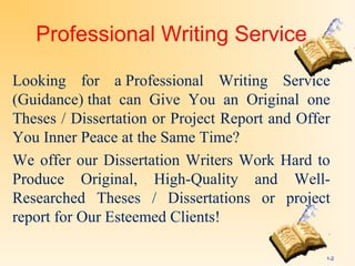 Project writing | PPT