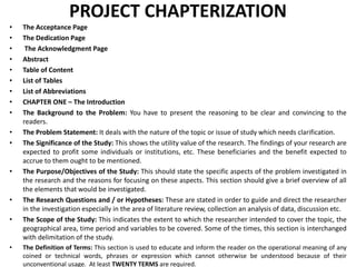 PROJECT WRITING SEMINAR for researcherss | PPT