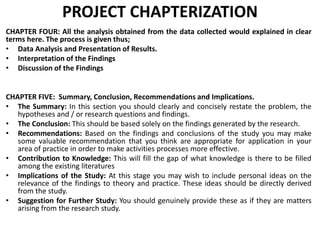 PROJECT WRITING SEMINAR for researcherss | PPT