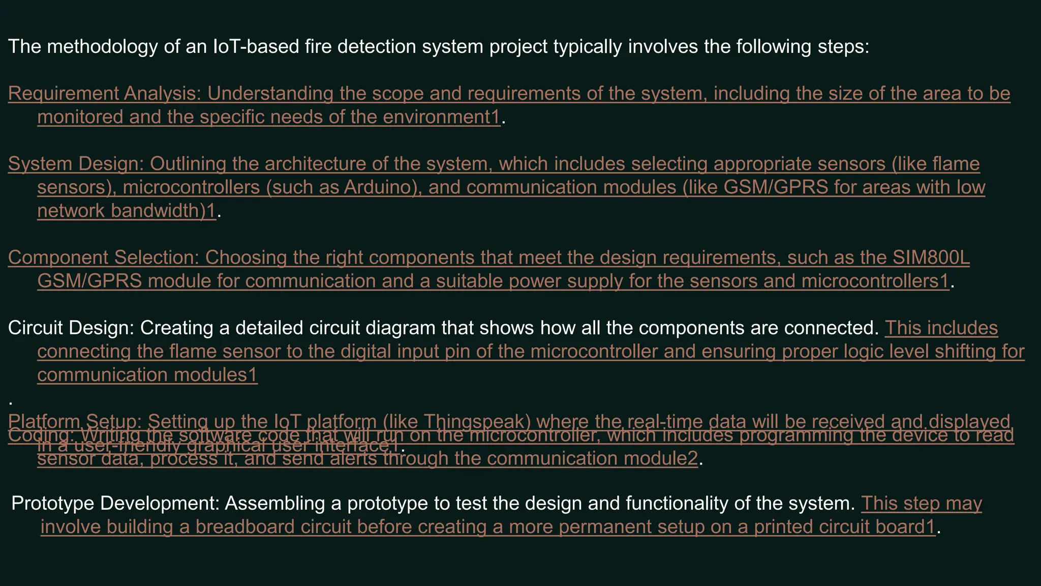 Iot based forest Fire detected system using audino | PPTX