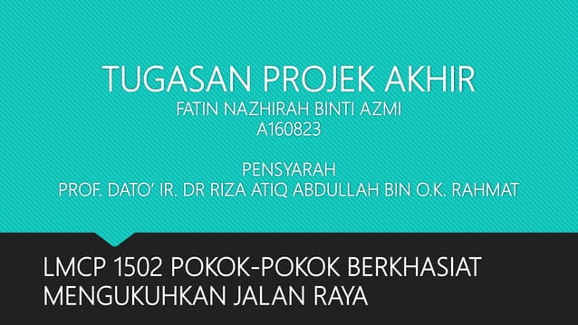 Projek akhir | PPT