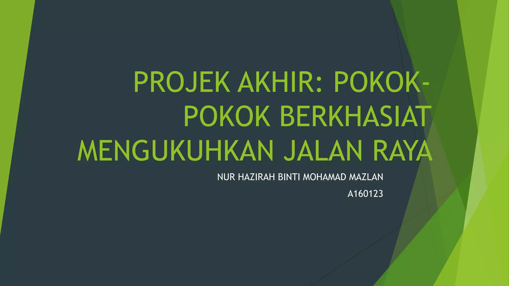 Projek akhir | PPTX