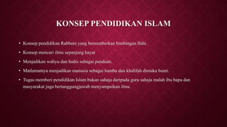 FALSAFAH PENDIDIKAN ISLAM | PPT
