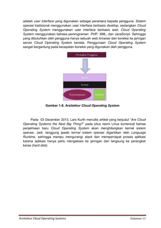 Makalah Arsitektur Cloud Operating System | PDF