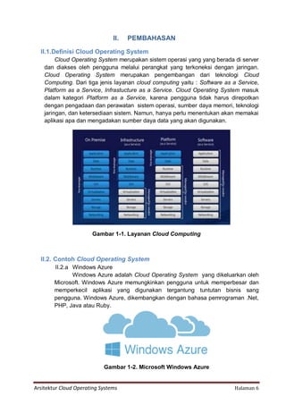 Makalah Arsitektur Cloud Operating System | PDF