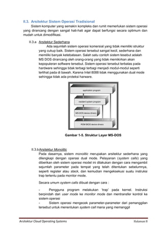 Makalah Arsitektur Cloud Operating System | PDF