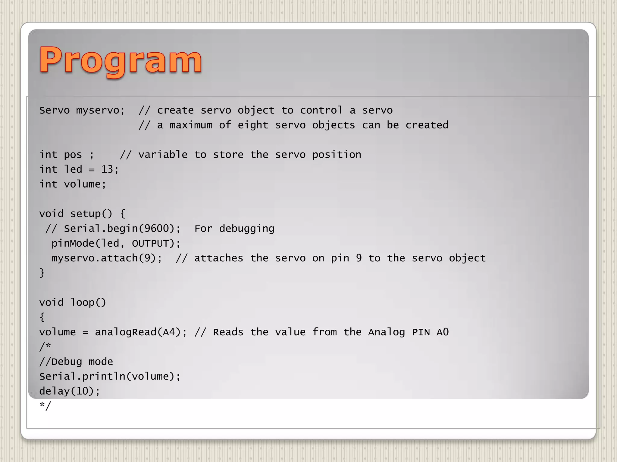 Projek arduino uno with sound sensor | PPT