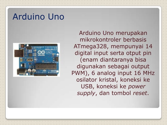 Projek arduino uno with sound sensor | PPT