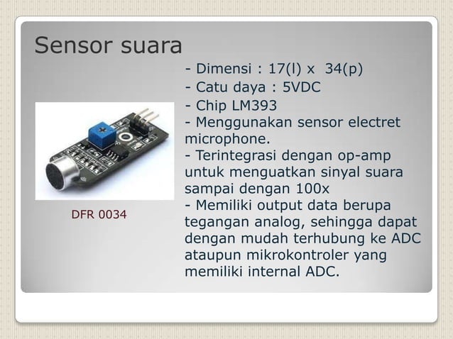 Projek arduino uno with sound sensor | PPT