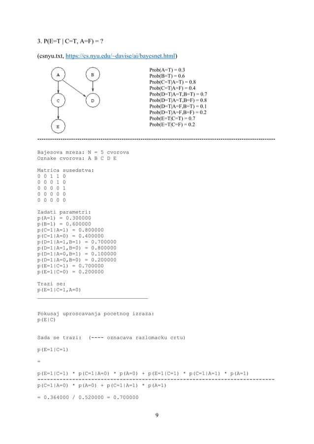 Calculating Conditional Probabilities and Independence within Bayesian Networks | PDF