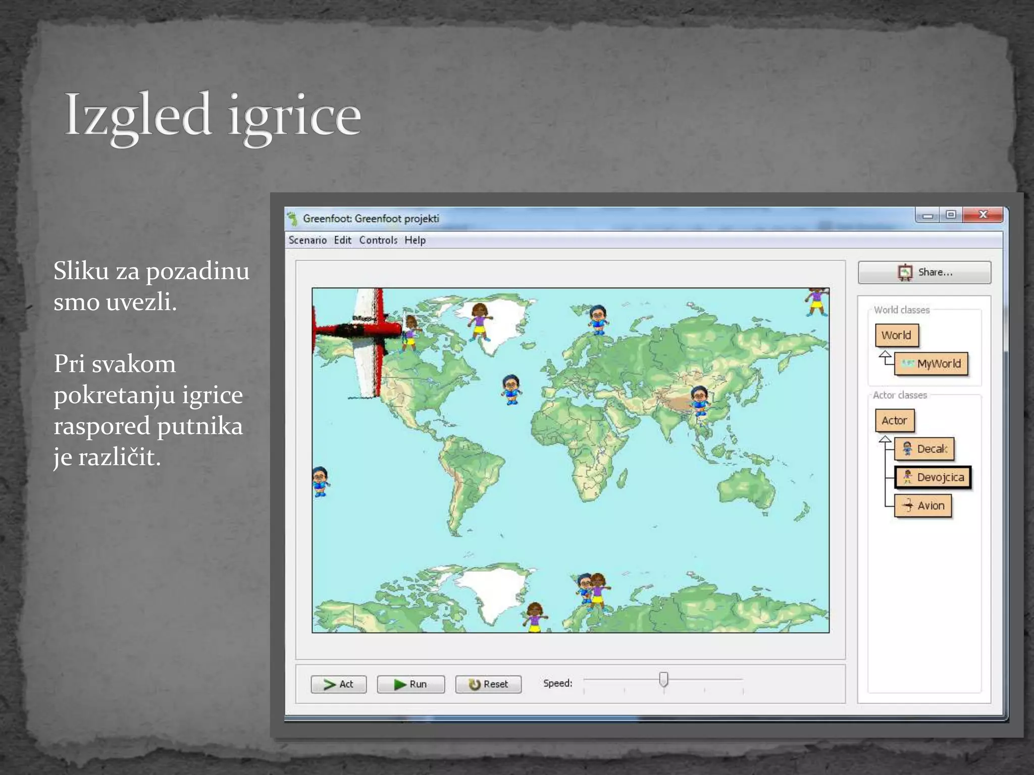 Projekat – igrica napravljena u alatu Greenfoot | PPTX