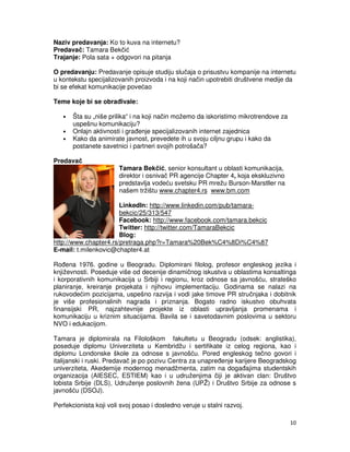 Projekat "Poklanjamo znanje" | PDF