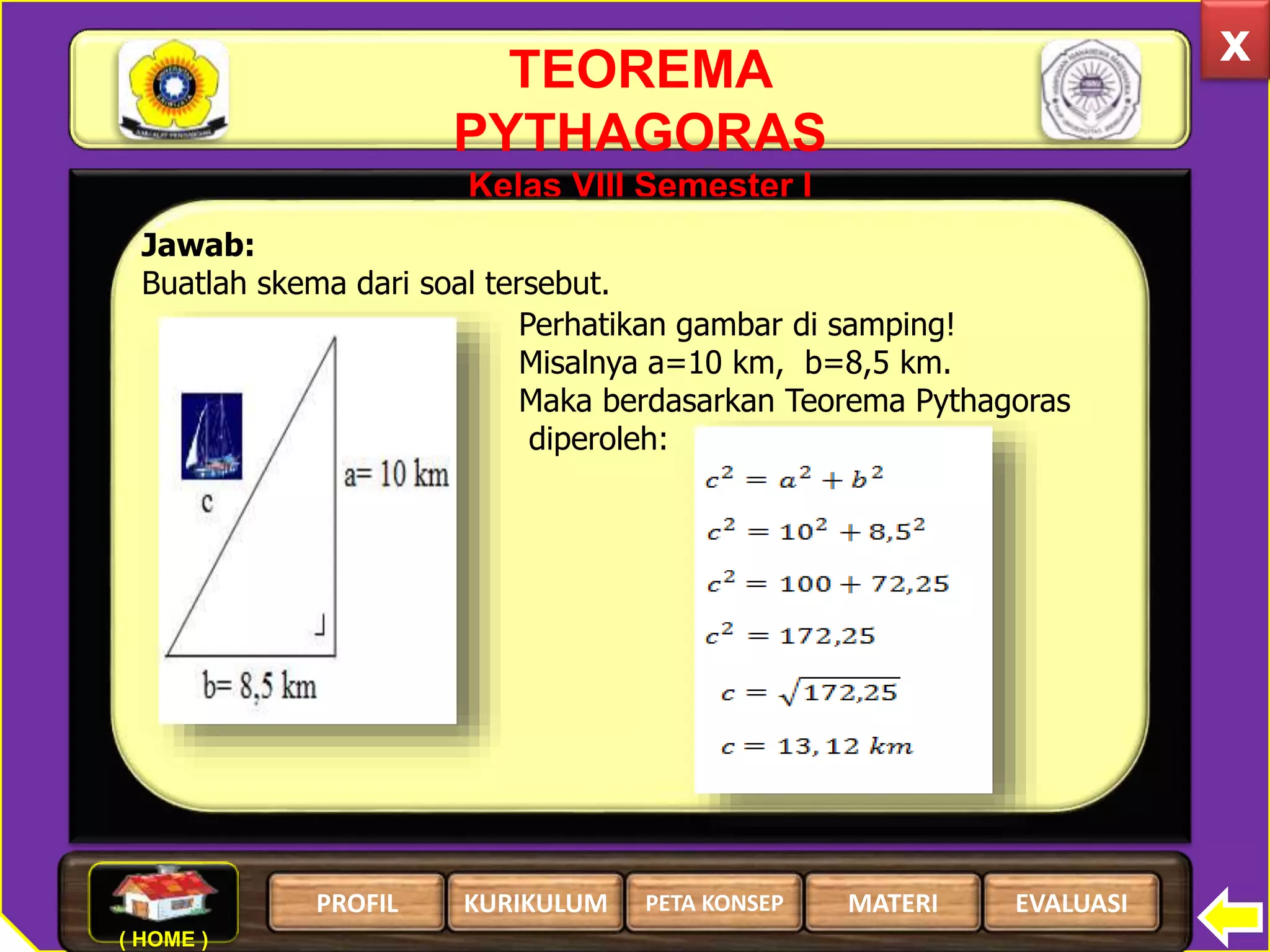 PPT Teorema Pythagoras | PPTX