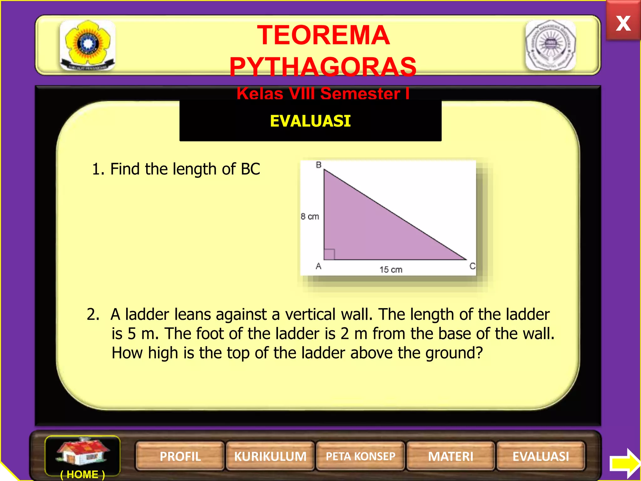 PPT Teorema Pythagoras | PPTX