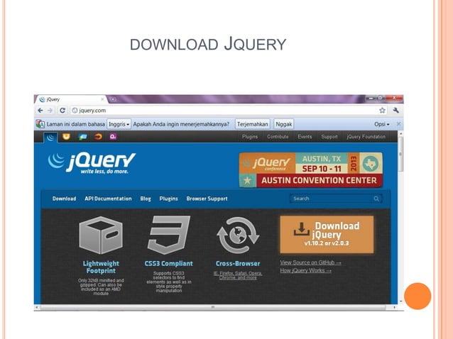 HELLO WORD MENGGUNAKAN JQUERY | PPTX HELLO WORD MENGGUNAKAN JQUERY | PPTX
