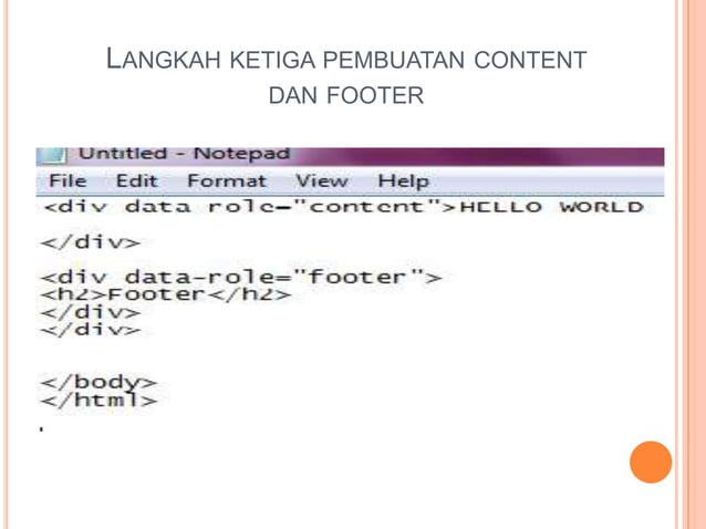 HELLO WORD MENGGUNAKAN JQUERY | PPTX