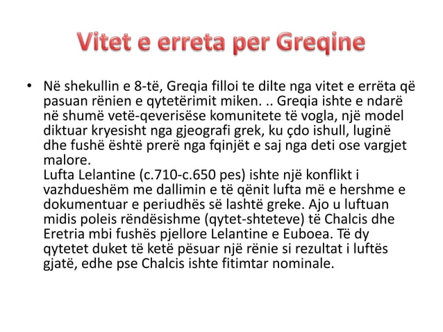 Greqia e lashte | PPT